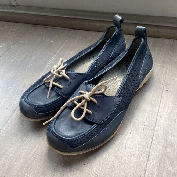 Merrell | Shoes | Merrell Womens Navy Blue Sailix Loafer Flat Shoe Sz ...